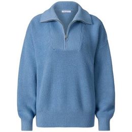 Knowledge Cotton Apparel Damen-Stricktroyer XS Mittelblau