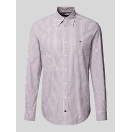 Tommy Hilfiger Tailored Slim Fit Business-Hemd mit Button-Down-Kragen Modell 'ROYAL'