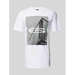 G-Star Raw T-Shirt mit Motiv- und Label-Print Modell 'oldskool'