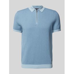 JOOP! Slim Fit Poloshirt mit Reißverschluss Modell 'Simeono'