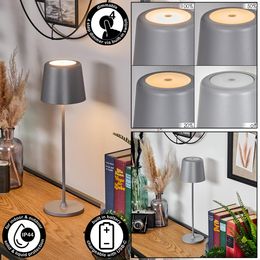 hofstein Belece Tischleuchte LED Grau, 1-flammig