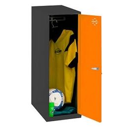 Simonrack Spind SIMONLOCKER DISM SINGLE anthrazit, orange 8425437118937, 1 Schließfach 40,0 x 50,0 x 91,5 cm