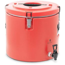 ROYAL CATERING Thermobehälter Edelstahl Thermobox Warmhaltebehälter Speisen Ablasshahn 30 l