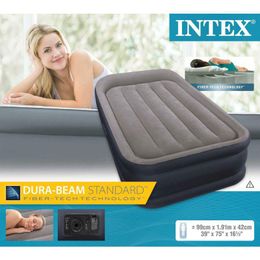 Intex - 64132 Luftbett Gästebett Bett Deluxe Pillow Rest Pumpe 99x191x42cm