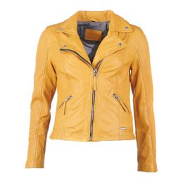 Mustang Lederjacke Damen Gr&ouml;&szlig;e M gelb