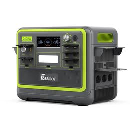 FOSSiBOT F2400 2048 Wh/2400 W tragbare PowerStation (Solargenerator), Laden Sie das Elektrofahrrad & E-Scooter : Farbe - Grün