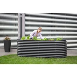 WESTMANN Metall Hochbeet Gartenbeet Grow Faster anthrazit 240x80x82cm