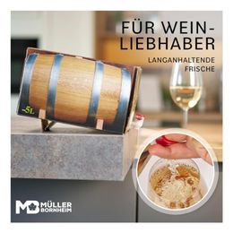 Weinhaus Müller Bornheim Pfalz Weißer Burgunder Weißwein trocken 11,5 % vol. 5 Liter Bag in Box