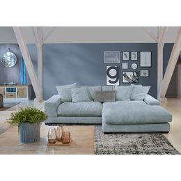Ecksofa GUTMANN FACTORY, blau, B:280cm H:57cm T:190cm, 100% Polyester, Sofas, Ecksofa