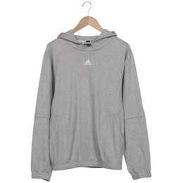 Adidas Herren Kapuzenpullover, grau, Gr. 46