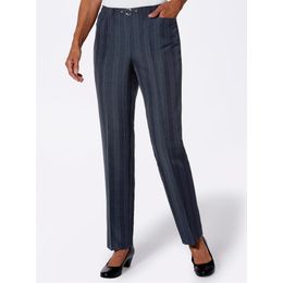 Schlupfhose Classic Basics Gr. 21, Kurzgrößen, blau (marine + marine-gestreift) Damen Hosen