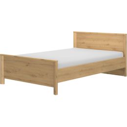 Kinderbett GAMI "Bett Lugano", braun (eiche artisan, eiche artisan, eiche artisan), B:126cm H:80cm L:209cm, Betten