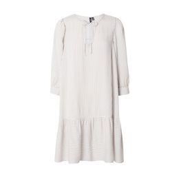 V&eacute;ro Moda Vero Moda Kleid 'VMBUMPY' Damen Gr&ouml;&szlig;e 40 dunkelbeige / wei&szlig; Sommerkleid