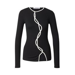 EDITED Shirt 'Yosefine' Damen Gr&ouml;&szlig;e XS schwarz / wei&szlig;