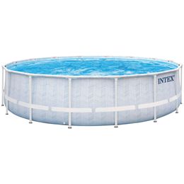 Framepool Intex "CHEVRON PRISM PREMIUM" Schwimmbecken Gr. Ø/B/H/L: 488 cm x Breite Höhe 122 cm x Länge, 19,16 l, blau Frame-Pools Ø 488 x 122 cm