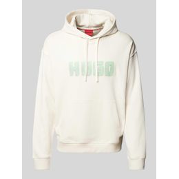 Hugo Hoodie mit Label-Print Modell 'Diqerio'