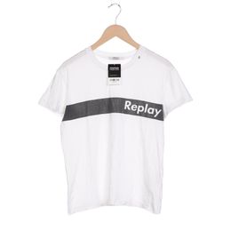 Replay Damen T-Shirt, weiß, Gr. 36