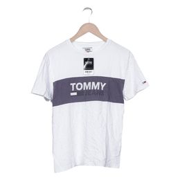 Tommy Jeans Herren T-Shirt, weiß, Gr. 44