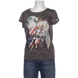 H&M H&M Damen T-Shirt, braun, Gr. 34