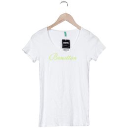 United Colors Of Benetton Damen T-Shirt, weiß, Gr. 34