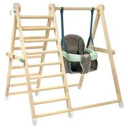 Einzelschaukel TP Toys "TP685, Active Tots folding Swing-Set" Schaukeln beige (natur) Kinder BxTxH: 84x101x101 cm