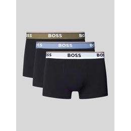 BOSS Trunks mit elastischem Label-Bund im 3er-Pack