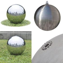 vidaXL Garten-Springbrunnen Sphäre mit LEDs Edelstahl 20 cm - Brunnenkugel - Brunnenkugeln - Home & Living - Silber