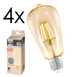 hofstein LED E27 4er Set 4 Watt 2200 Kelvin 220 Lumen