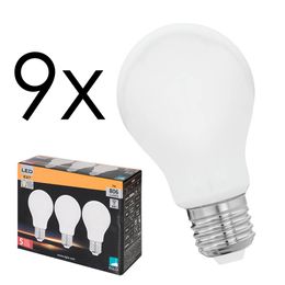 hofstein LED E27 9er Set 7 Watt 2700 Kelvin 806 Lumen