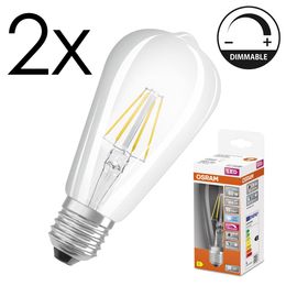 hofstein LED E27 2er Set 5,8 Watt 4000 Kelvin 806 Lumen