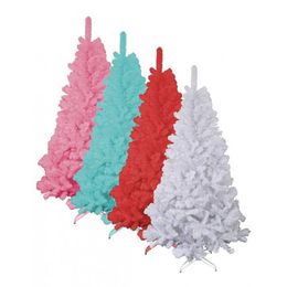 BURI Künstlicher Weihnachtsbaum weiß, blau, rot, pink 120-210cm - 210cm, weiß