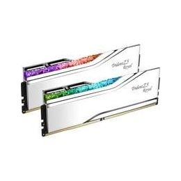 G.Skill DIMM 32 GB DDR5-7600 (2x 16 GB) Dual-Kit, Arbeitsspeicher silber, F5-7600J3646G16GX2-TR5S, Trident Z5 Royal, INTEL XMP