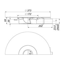 Dallmer DallDrain Plan Ablaufgehäuse DN 40 517227