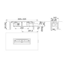 Dallmer DallFlex Ablaufgehäuse DN 50 539007