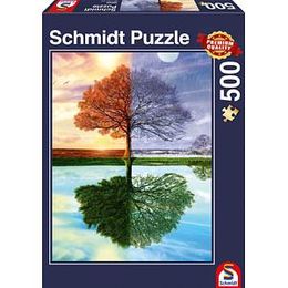 SCHMIDT Der Jahreszeiten-Baum Puzzle, 500 Teile