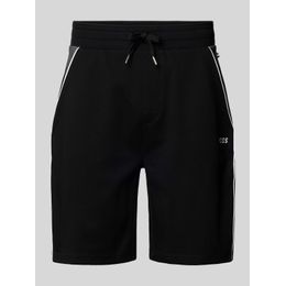 BOSS Sweatshorts mit Label-Stitching