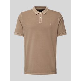 Marc O'Polo Regular Fit Poloshirt mit Label-Stitching