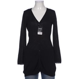 Hallhuber Damen Strickjacke, schwarz, Gr. 34