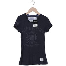 Superdry Damen T-Shirt, marineblau, Gr. 34