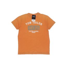 Tom Tailor Herren T-Shirt, orange, Gr. 140