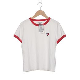 Tommy Jeans Damen T-Shirt, weiß, Gr. 36