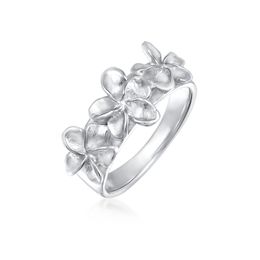NENALINA Fingerring »Blumen Kirschblüte Blüte Statement 925 Silber« Silber 58 mm Modischer Blumen Ring aus 925er Sterling Silber