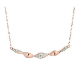 Vivance Damen Collier &raquo;Twist&laquo; silber