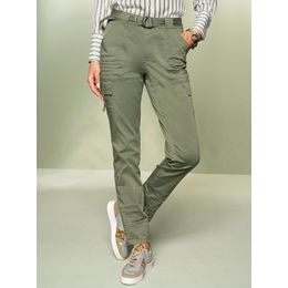 Cargohose Heine Gr. 36, Normalgrößen, grün (khaki) Damen Hosen