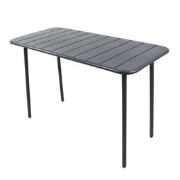Vcm Vcm Gartentisch Sumila Metall 110x55 cm, wetterbest&auml;ndiger Outdoor Tisch mit h&ouml;henverstellbaren F&uuml;&szlig;en, Balkontisch Garten oder Terrasse