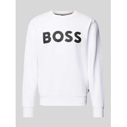 BOSS Sweatshirt mit Label-Print Modell 'Soleri'