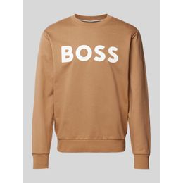 BOSS Sweatshirt mit Label-Print Modell 'Soleri'