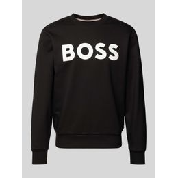 BOSS Sweatshirt mit Label-Print Modell 'Soleri'