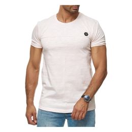 RED BRIDGE T-Shirt REDBRIDGE "Raleigh" Gr. L, weiß (altweiß) Herren Shirts Basic mit Brandlogo