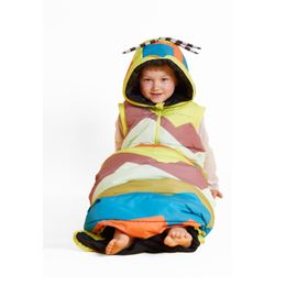 Kinderschlafsack WeeDo "WOODY Bird" Gr. 116, bunt (bunt_gestreift) Baby Schlafsäcke Kinderschlafsäcke Hält warm bei einer Temperatur bis zu - 5 Grad